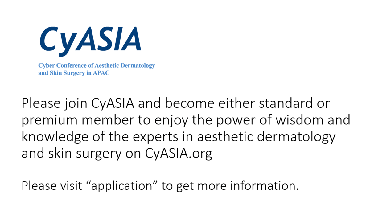 CyASIA-Cyber Conference of Aesthetic Dermatology and Skin Surgery in APAC